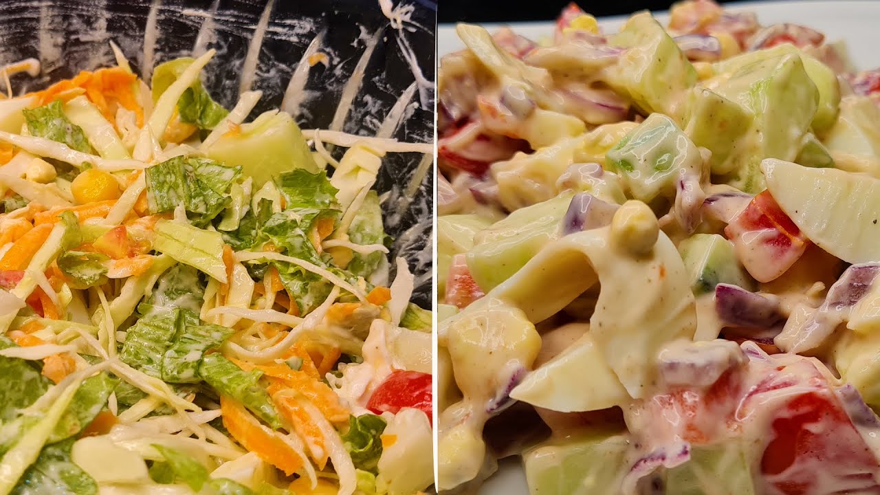 TWO EASY WAYS TO PREPARE SALAD - YouTube