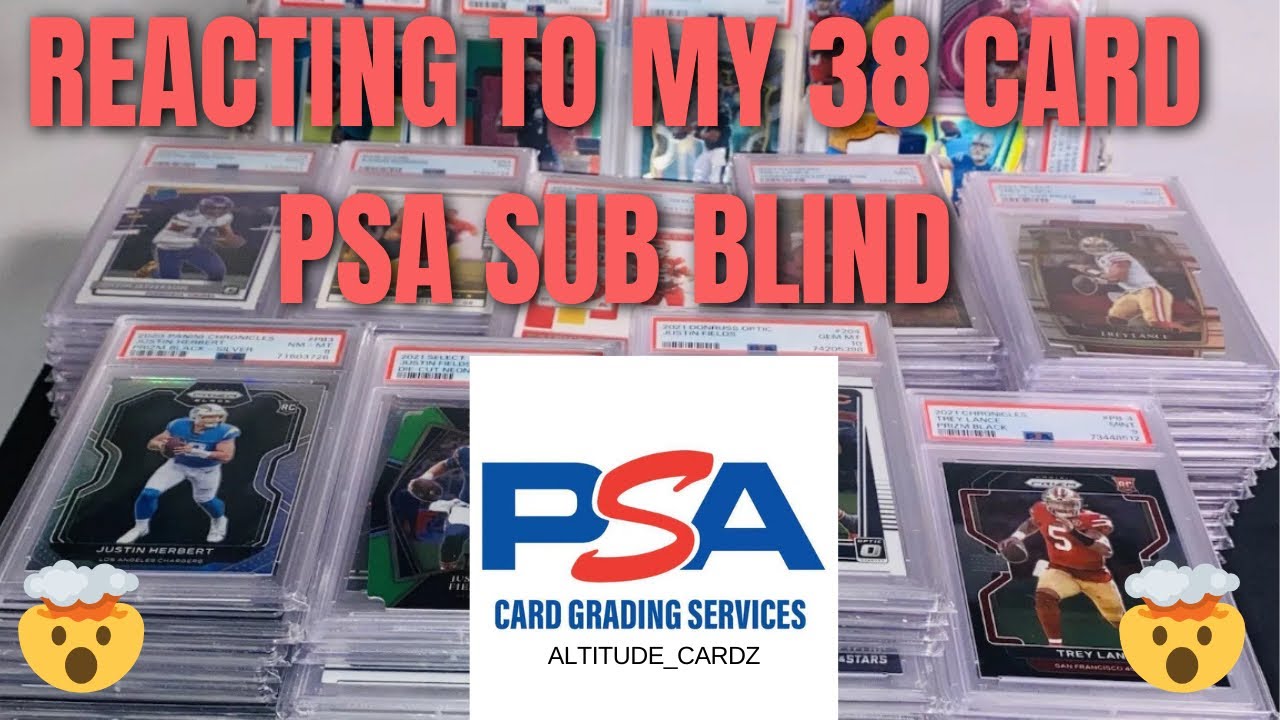 38 Card PSA Sub Blind Reveal! Epic basketball and football - YouTube