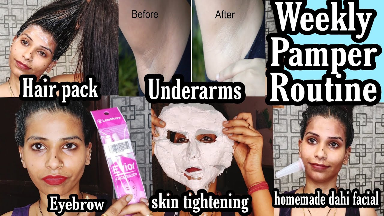 🤩 weekly Pamper Routine | Hair Removal + Skin + Body + Hair + Shower ...