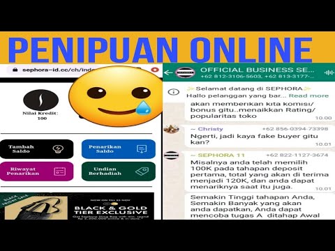 Sephora penipuan kerja paruh waktu Part time job Sephora fake Scam ...