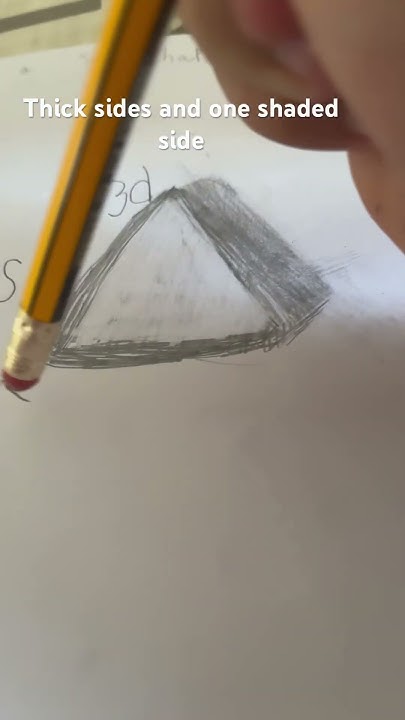 How to draw a 3d shape - YouTube