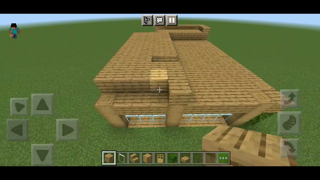 como construir uma casa Simples de madeira no minecraft - YouTube