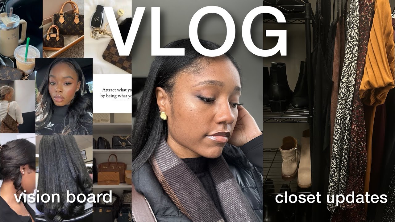 VLOG: 2025 vision board, closet updates, & more! - YouTube