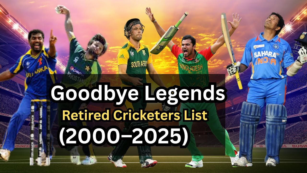 Goodbye Legends 👋 | Retired Cricketers List 🏏 | Best Cricket Players ...