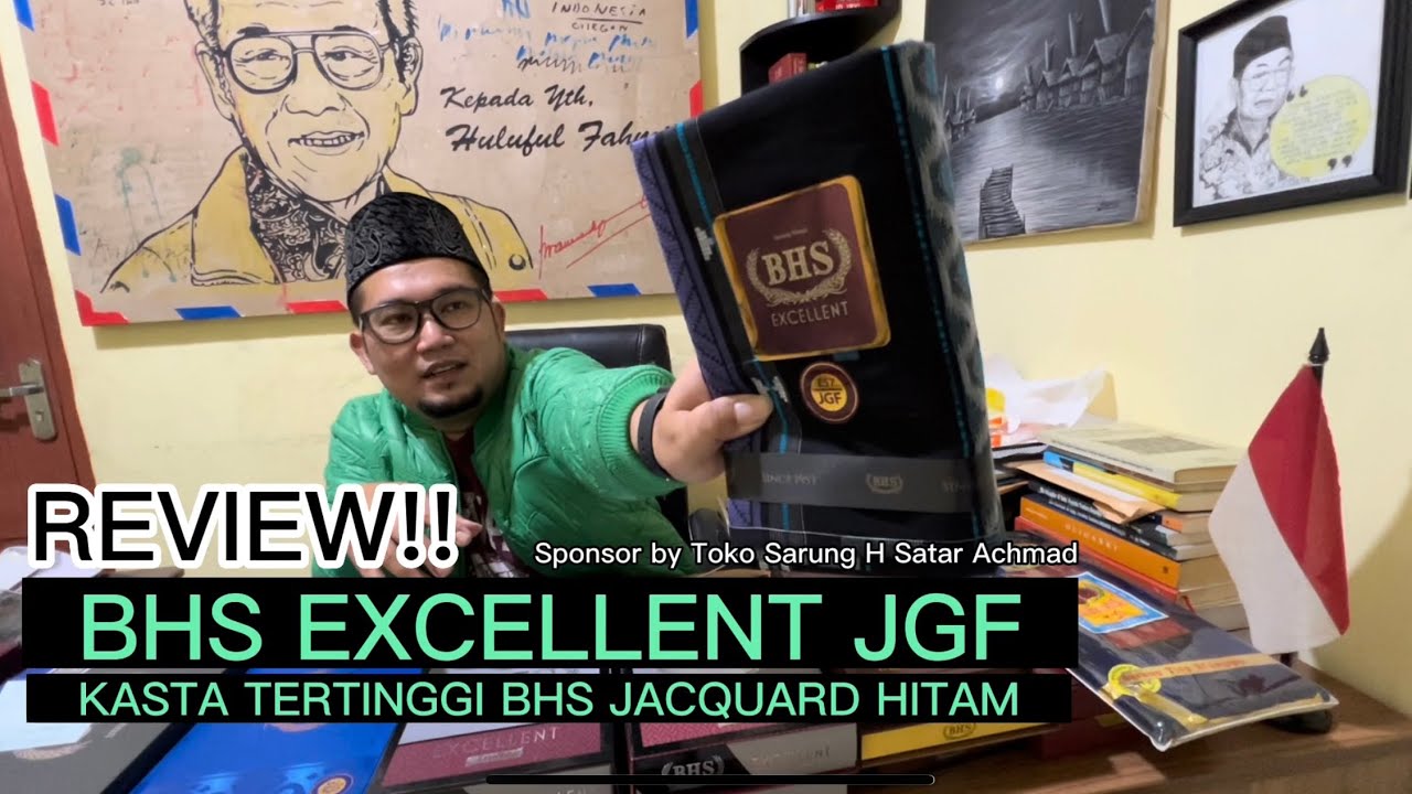 BHS EXCELLENT JGF KASTA TERTINGGI BHS JACQUARD HITAM. REVIEW!! - YouTube