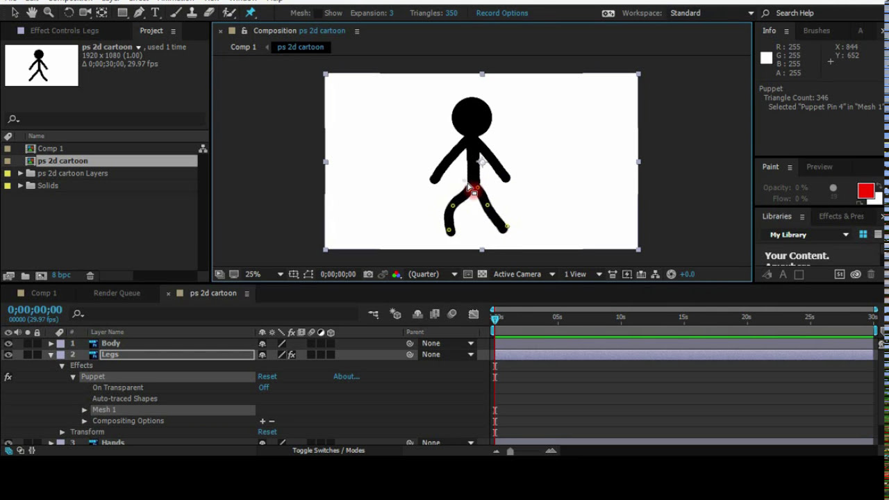 How To Use Puppet Tool In After Effects And Character Animation For Beginners Video Editing How To Use Puppet Tool In After Effects And Character Animation For Beginners Video Editing