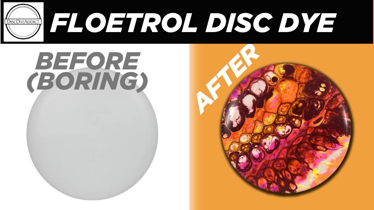 Floetrol cell disc dye for Discraft ESP Zone - YouTube