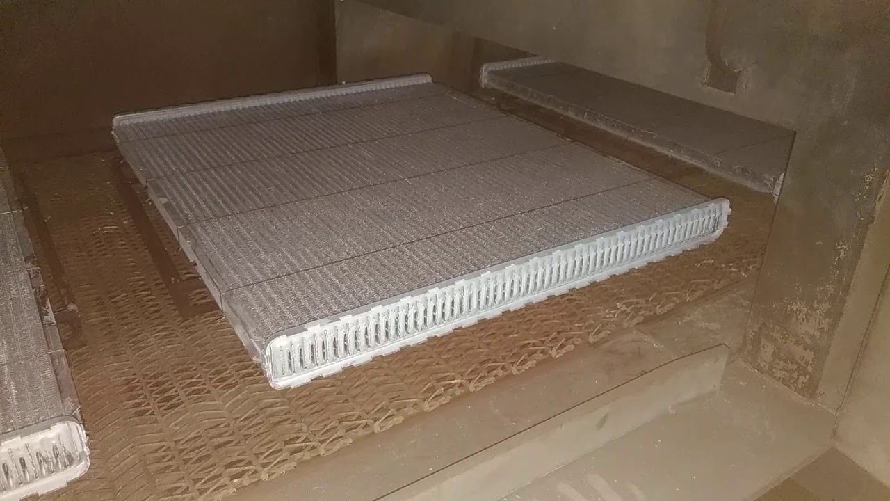 Aluminum Radiator Brazing furnace - YouTube