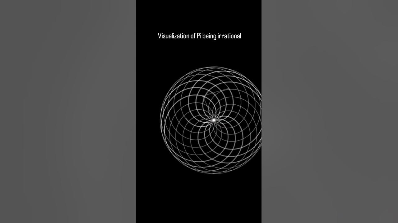 A visualization of pi being irrational - YouTube