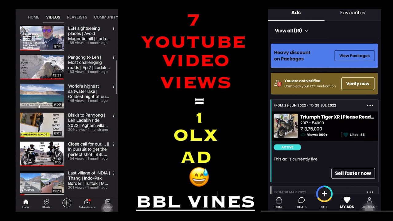 YouTube vs OLX 🥲 | BBL Vines #youtube #olx - YouTube