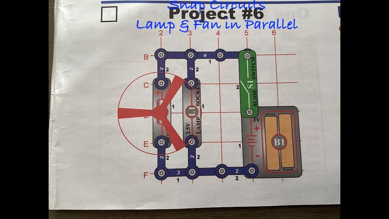 Changing View Handicraft - Snap Circuits - Project 6 - Lamp & Fan in ...