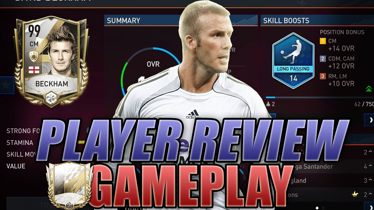FIFA MOBILE 22 99 ICON BECKHAM PLAYER REVIEW! FREE ICON! - YouTube