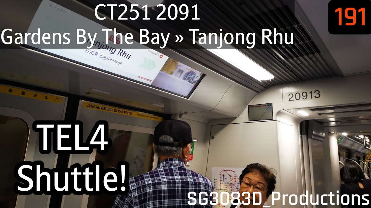 [SMRT][TEL4 Preview - Shuttle Train!] CT251 2091 - TE22 Gardens By The ...