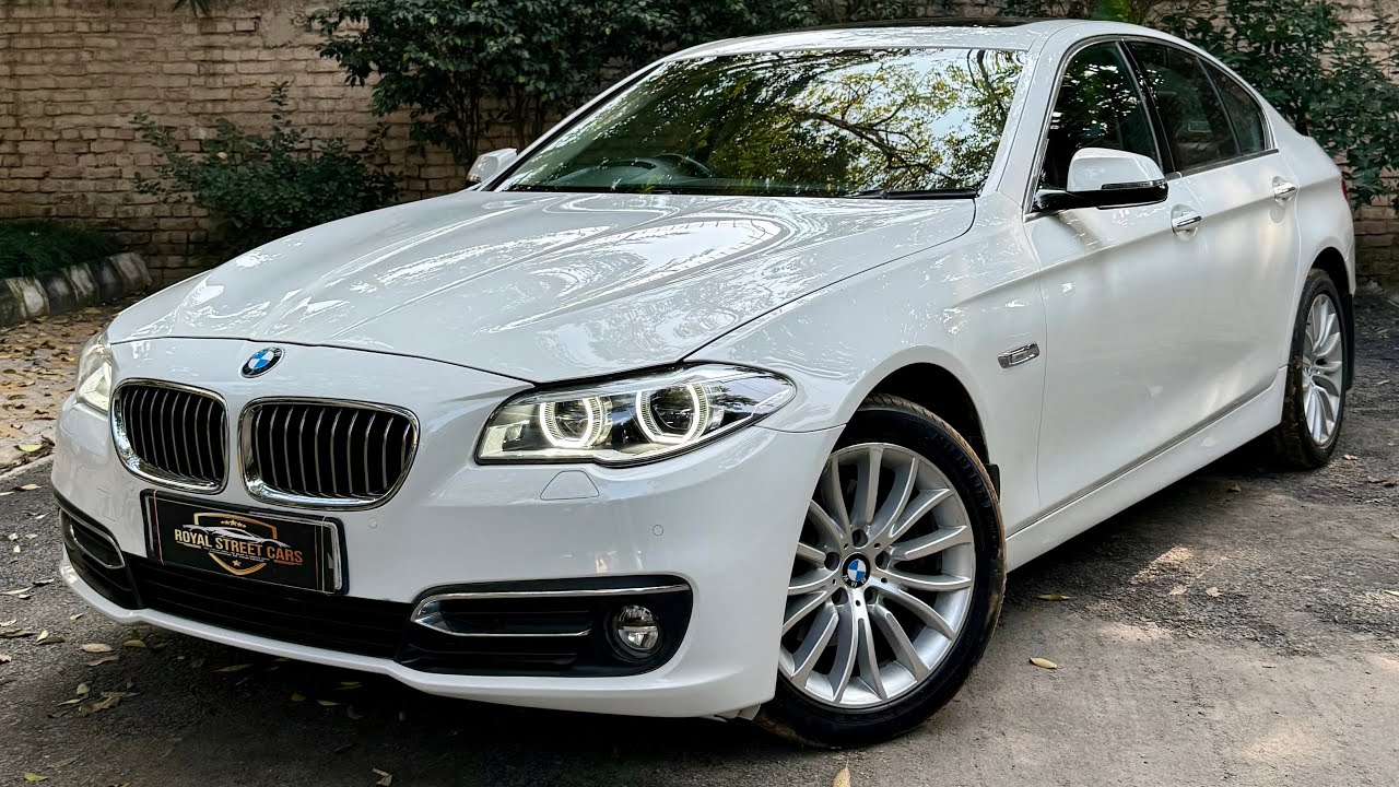 BMW 520d Luxury Line Diesel White Colour @RoyalStreetCars - YouTube