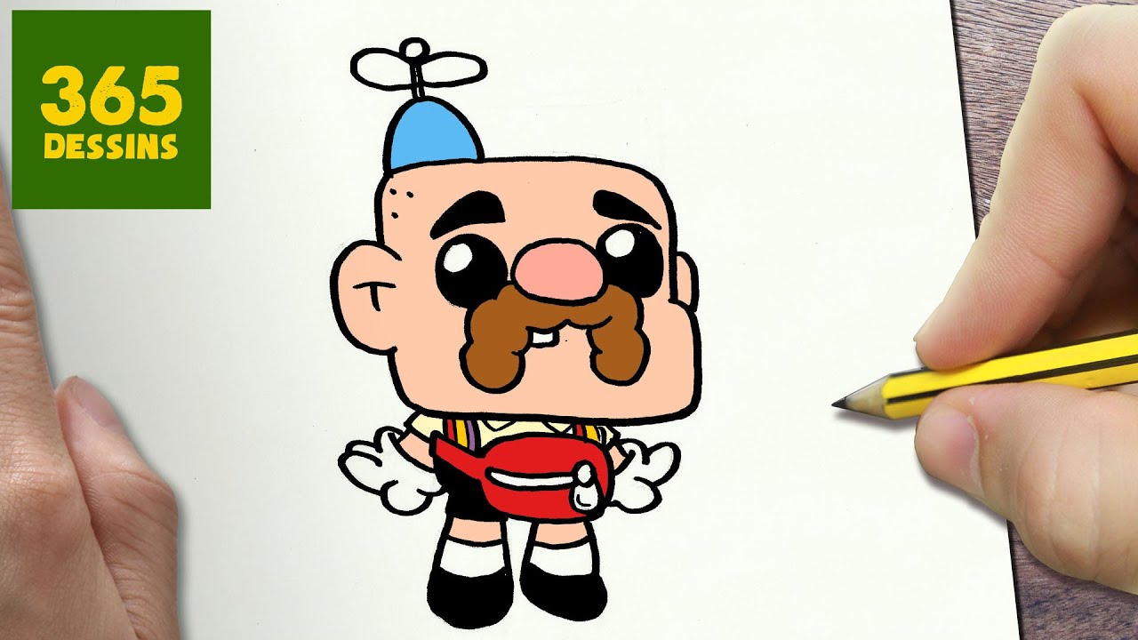 COMMENT DESSINER ONCLE GRANDPA KAWAII ÉTAPE PAR ÉTAPE – Dessins kawaii ...