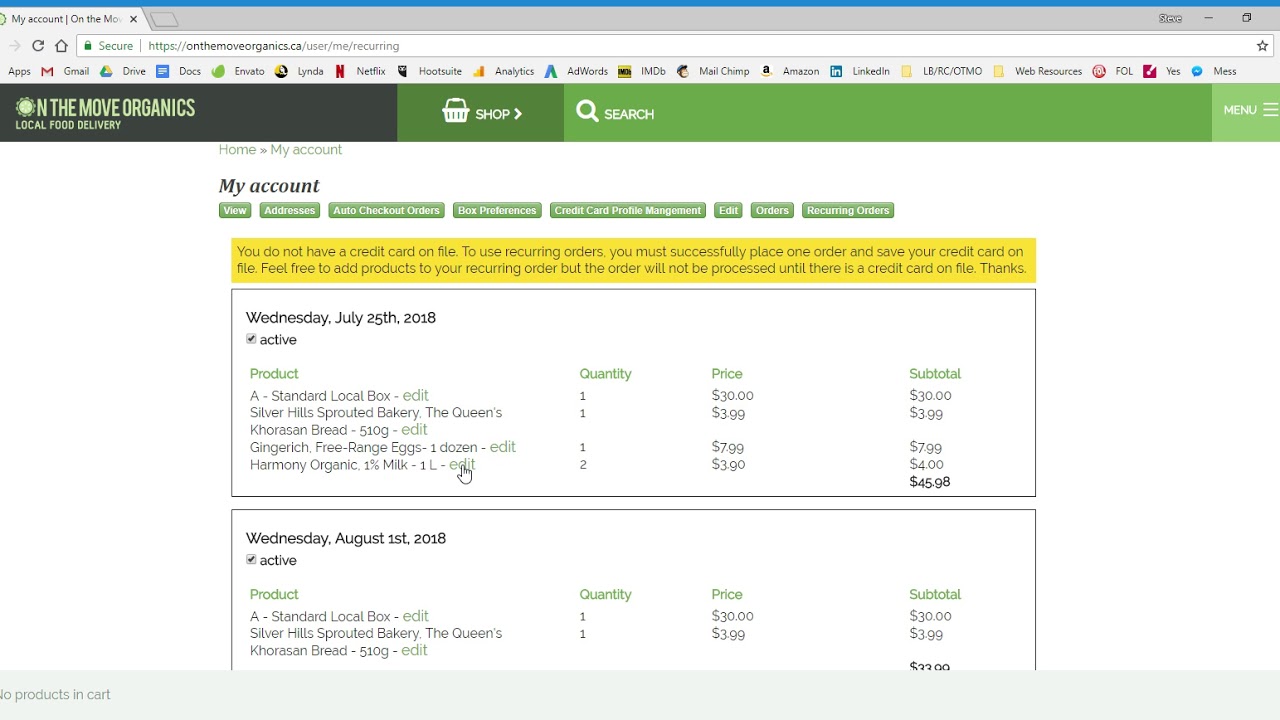 On The Move Organics How To Remove Recurring Items YouTube On The Move Organics How To Remove Recurring Items YouTube