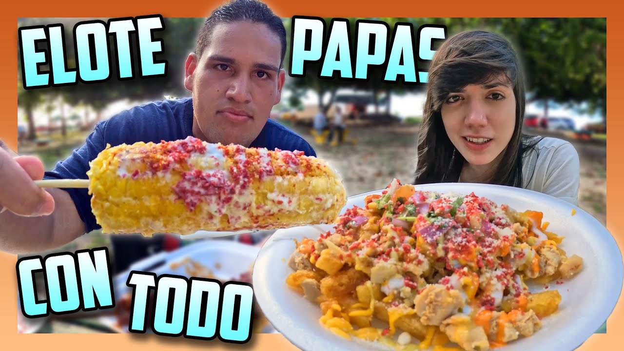 Elote y Papas Locas en Aguadilla PUERTO RICO @Alex_Taker - YouTube
