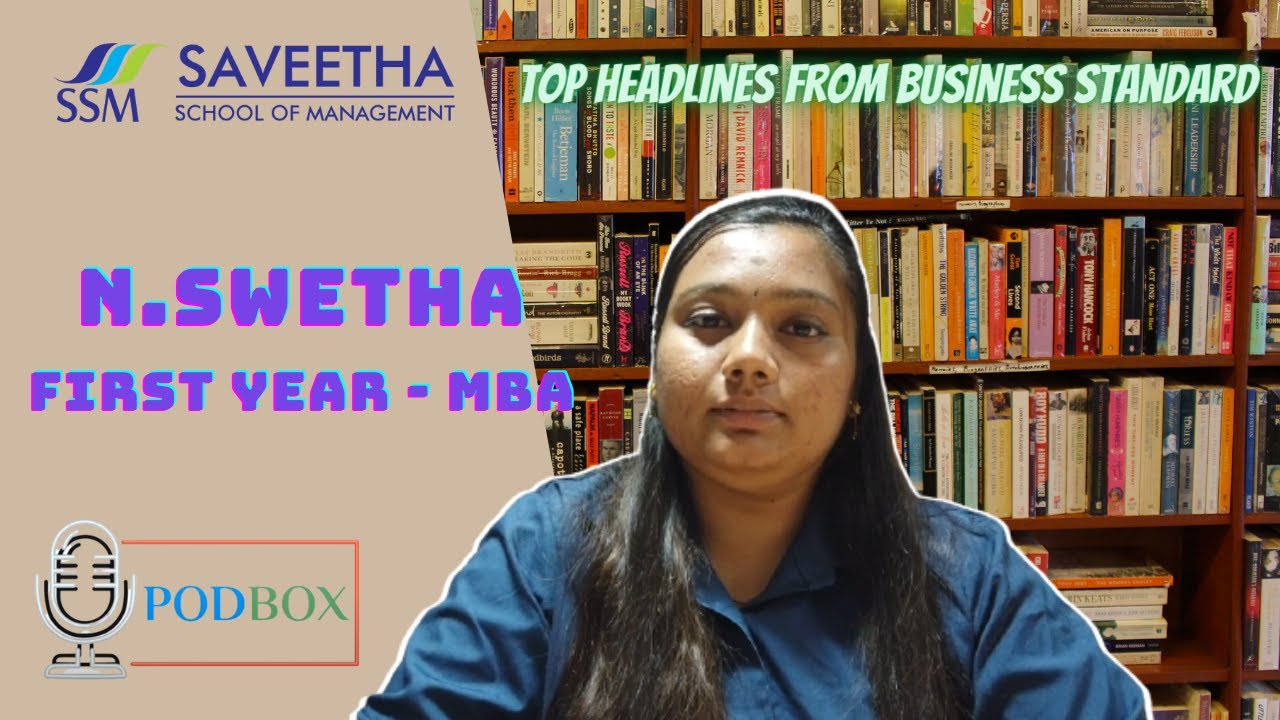 Swetha | First Year | Saveetha School of Management - YouTube