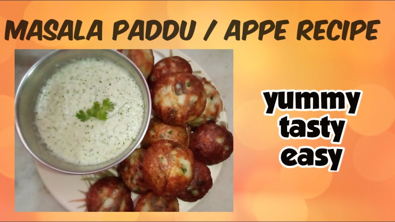 How to Make Masala Paddu | Appe Recipe | South Indian Style Famous # ...