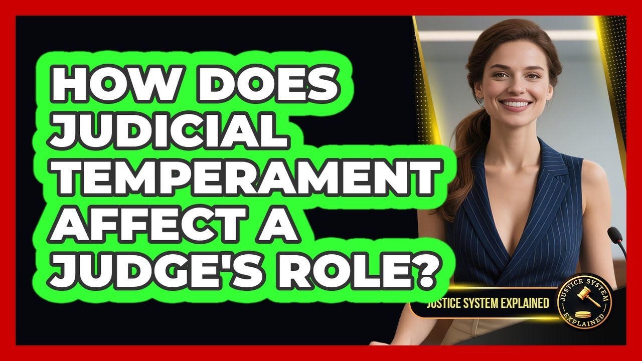 How Does Judicial Temperament Affect A Judge's Role? - Justice System ...