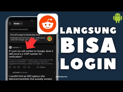 Cara Login Reddit di Android