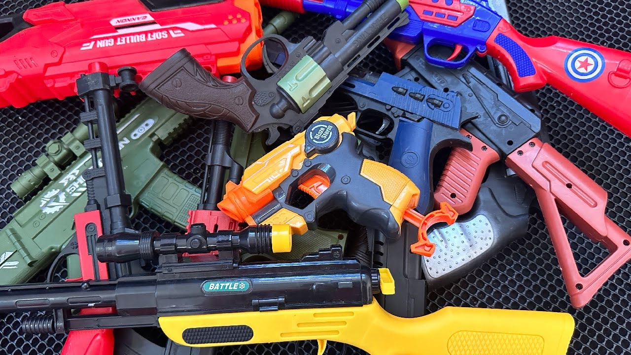 TOY GUN, 2AK47,GLOCK,PISTOL, ASSUALT, GEAR GUN, MINI NERFT, SUBGUN ...
