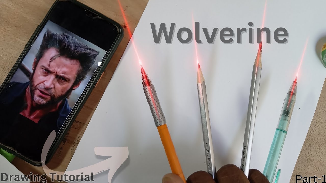 Wolverine drawing | step by step easy tutorial , | part-1 | - YouTube
