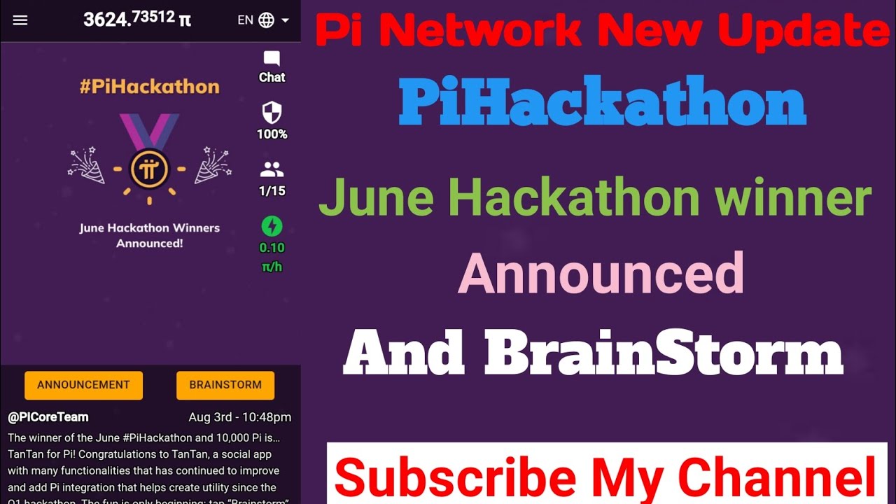 Pi network new update(Hackathon winner) - YouTube