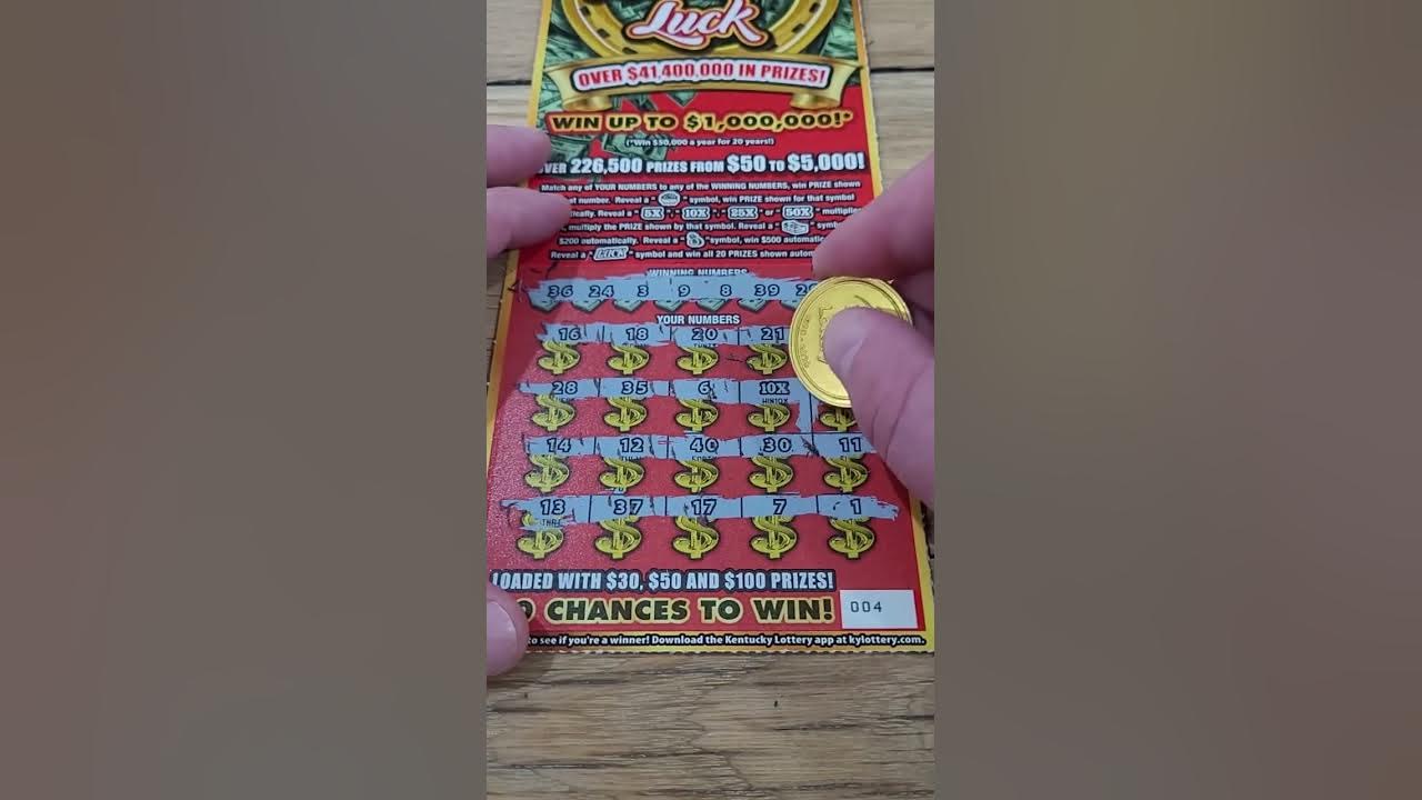 $1,000,000 Luck Lottery Ticket Scratch Offs! - YouTube