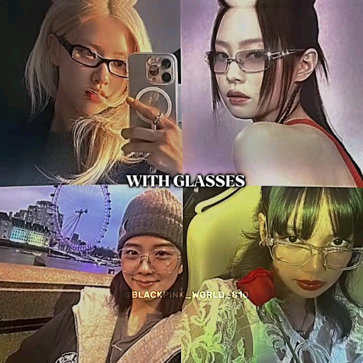 Glasses or Goggles??? ️#blackpink #jisoo #lisamanoban #jennie #rosé # ...