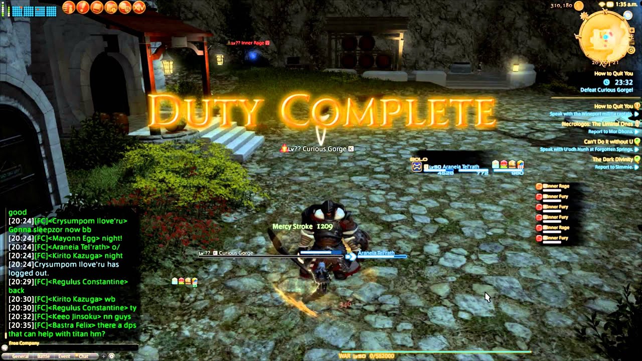 Final Fantasy XIV - Level 50 Warrior Quests - YouTube