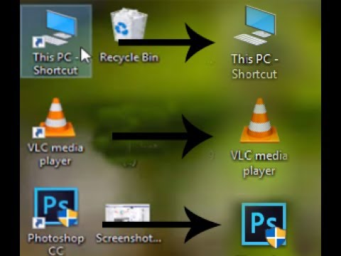How to Remove Arrows on Shortcut Icons - YouTube