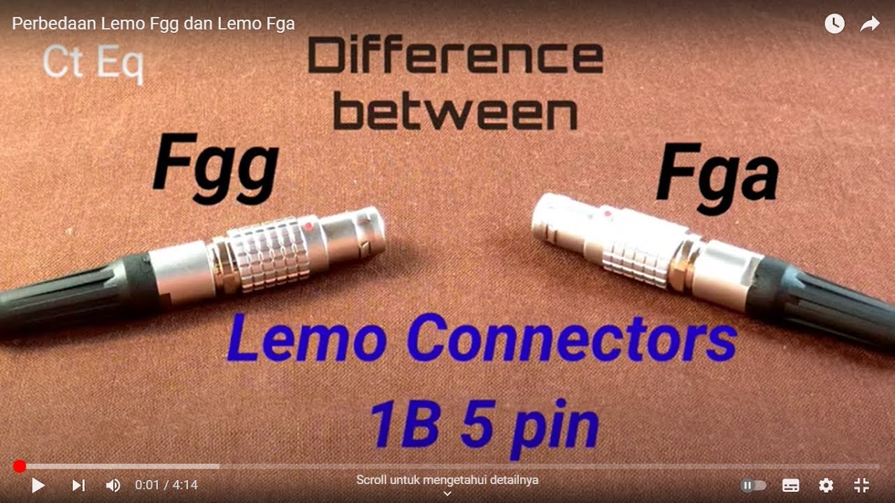 Perbedaan Lemo Fgg 1B 5 pin dan Lemo Fga 1B 5 pin #konektor #lemo # ...
