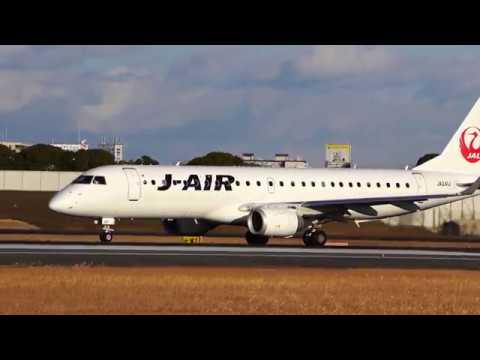 【伊丹空港】JAL エンブラエル E190(JA242J)の離陸 Takeoff - YouTube