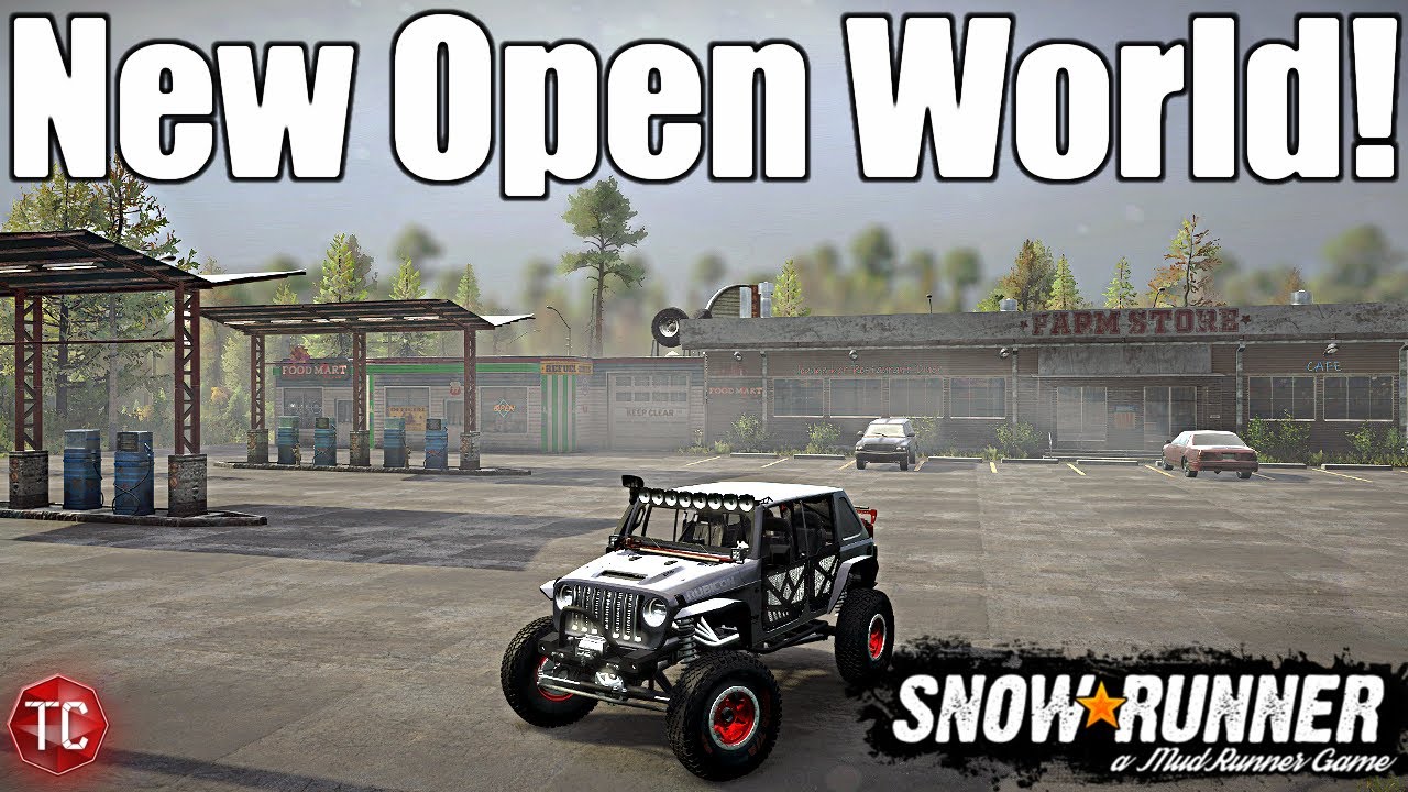 SnowRunner: This NEW MAP is BEAUTIFUL! OPEN WORLD RP Map with Town ...