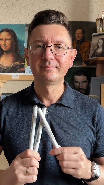 Маркерами автопортрет. - YouTube