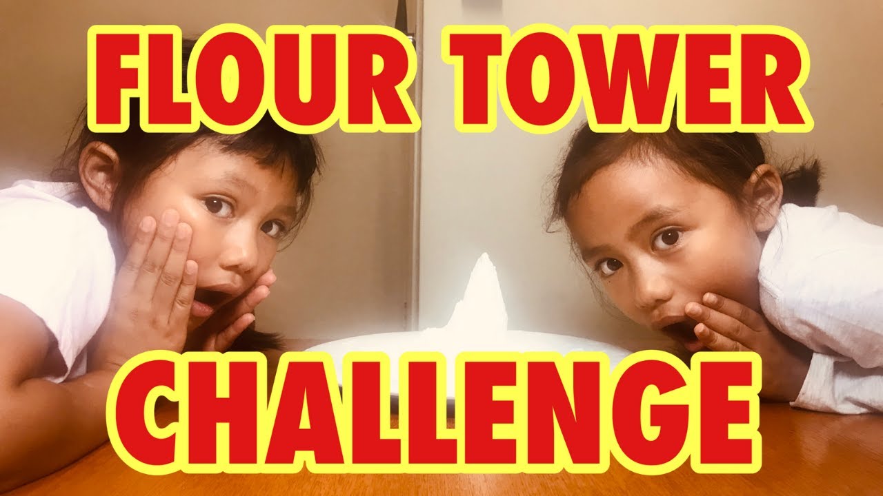 The FLOUR TOWER challenge Dione | Lavi The Fifita sisters - YouTube