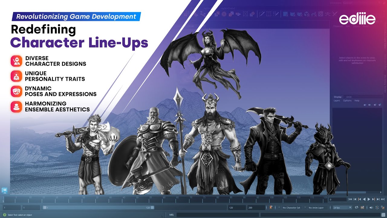 Unveiling the Artistry Behind Game Character Lineups | 3D Character ...