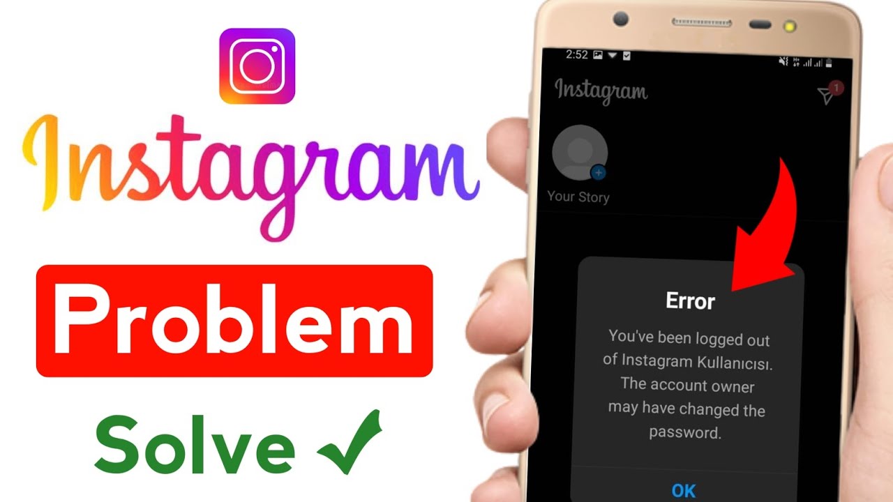 You've been logged out of instagram problem | How to fix you've been ...