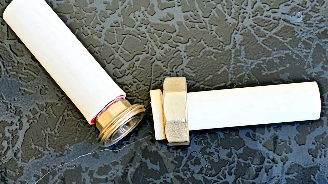 Secrets of plumbers, a way to make a detachable connection for plastic ...