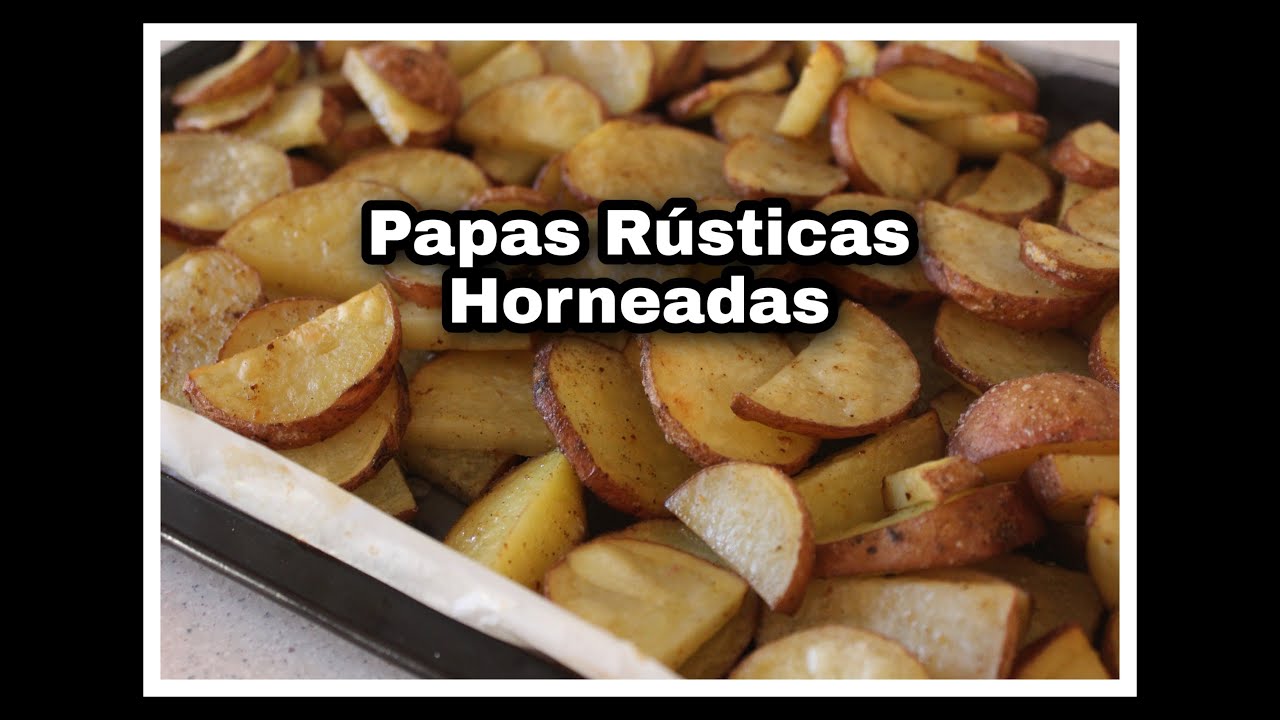 Papas rústicas receta FÁCIL - YouTube