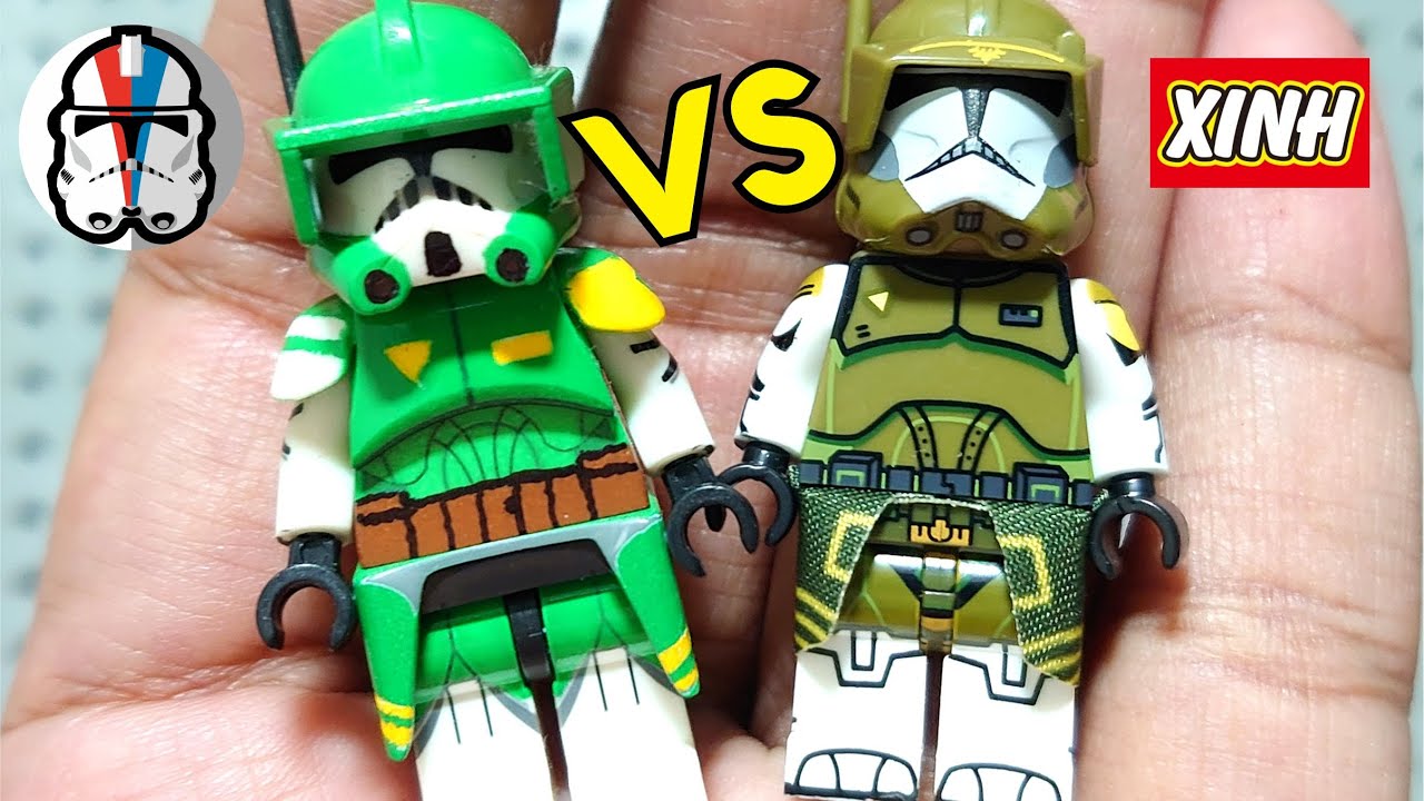 Lego Comparison Clone Commander Doom : My MOC vs Xinh minifigures | Clone Wars - YouTube