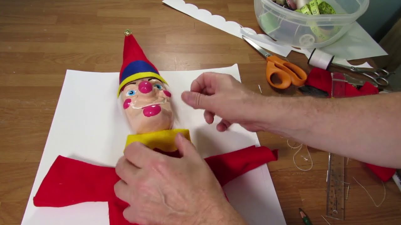 DIY: FINISHING MY MR. PUNCH PUPPET PART 2: THE BODY - YouTube