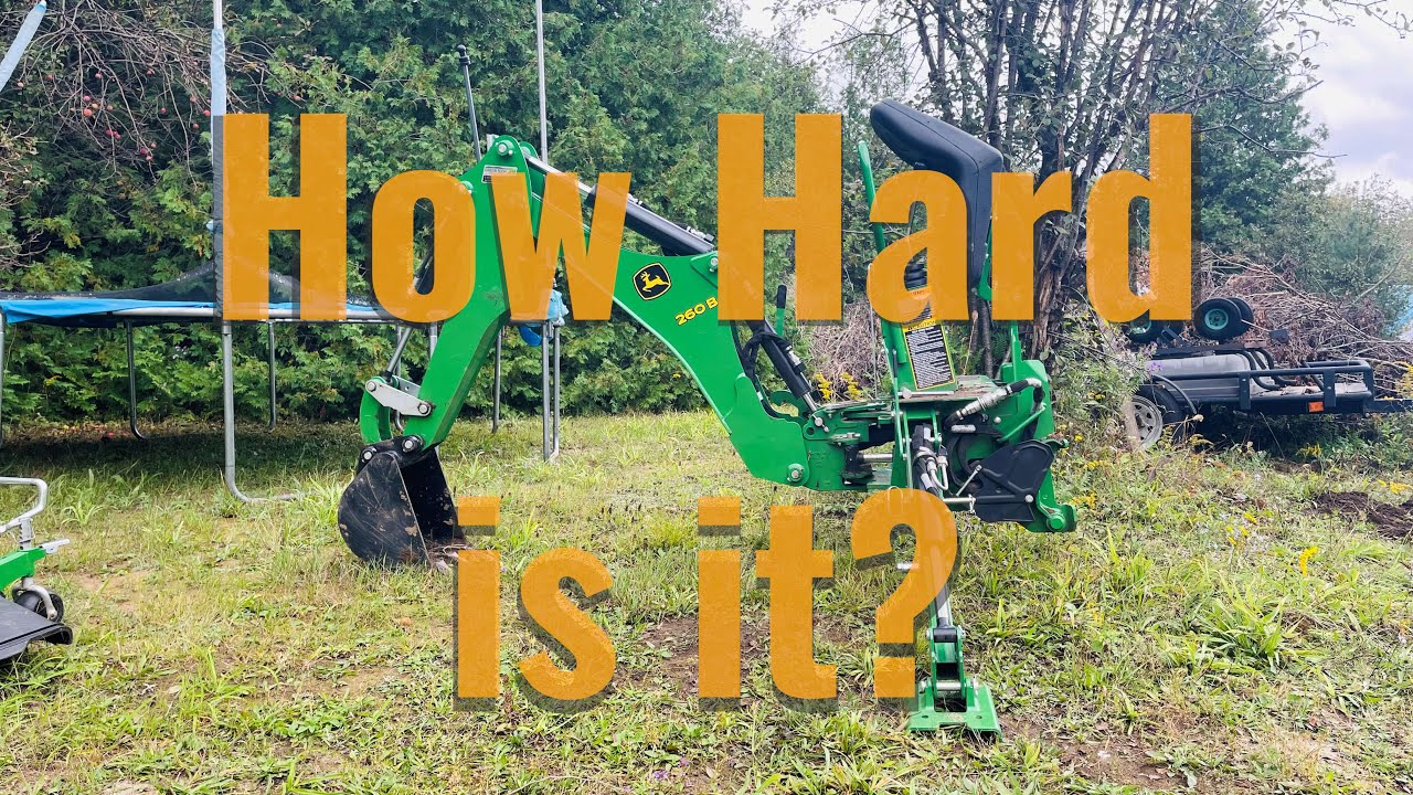How hard is it for a novice to connect a 260B Backhoe to the 2025R John ...