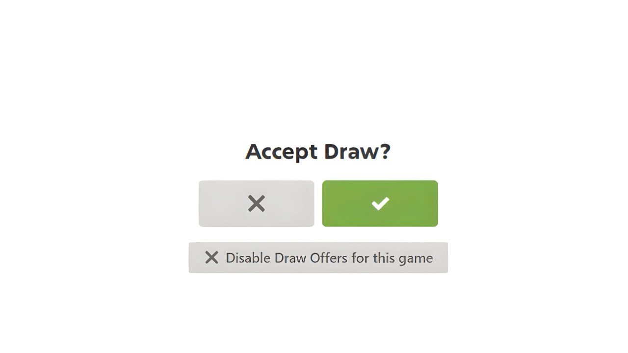 Never Accept Draw Offers In Chess - YouTube