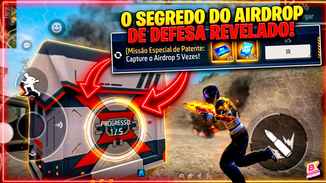 COMO FAZER A MISSÃO de CAPTURAR 5 AIRDROPS DE DEFESA NO FREE FIRE ...