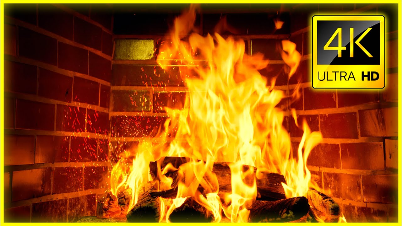 🔥 BEST Relaxing Fireplace with Crackling Fire Sounds 10 Hours 🔥 Virtual ...