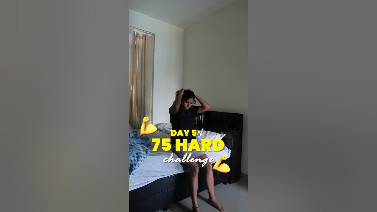 Lazy girl doing fitness challenge for healthy life #75hard #minivlog ...