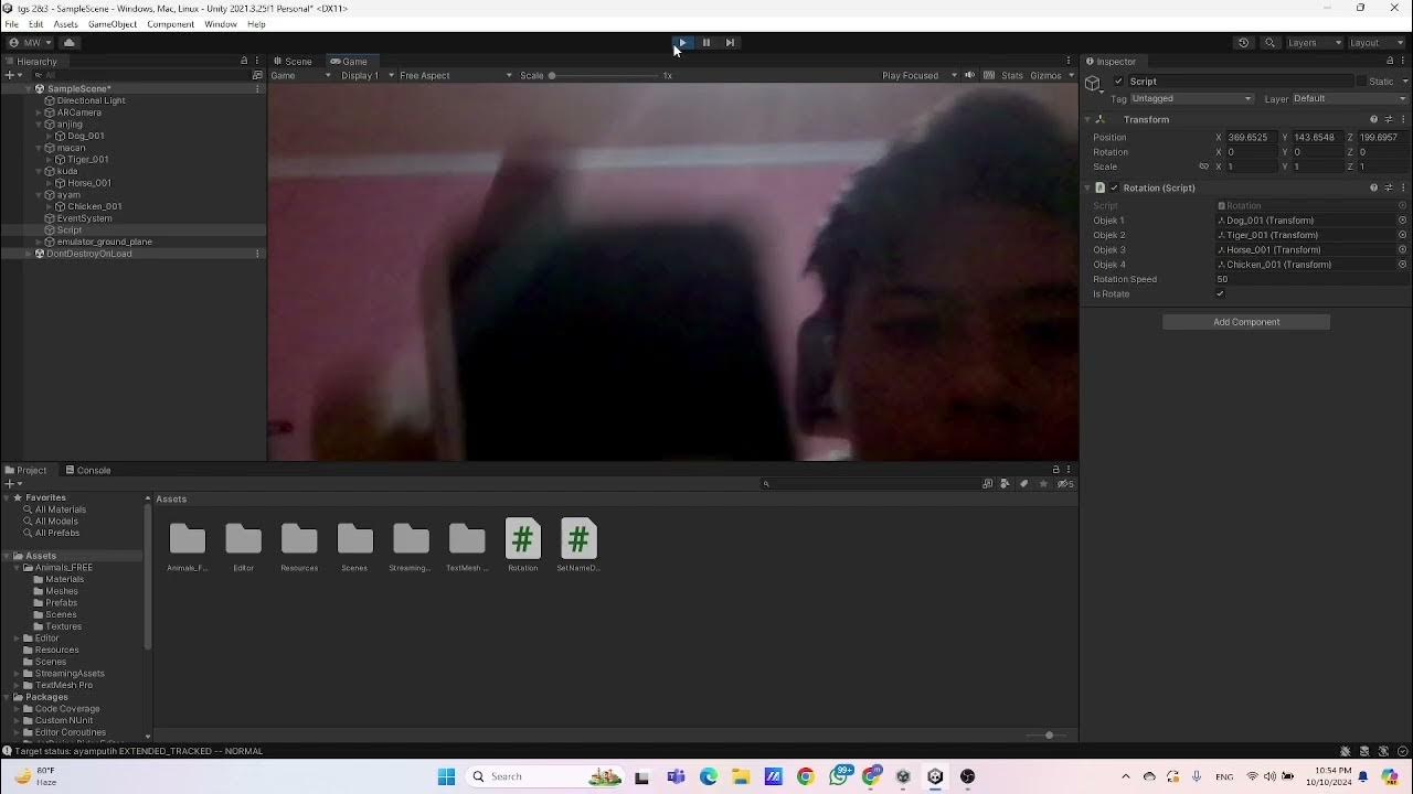 TUGAS 4 - ROTATION & TUGAS 5 - (UI Canvas - add description and name) - YouTube