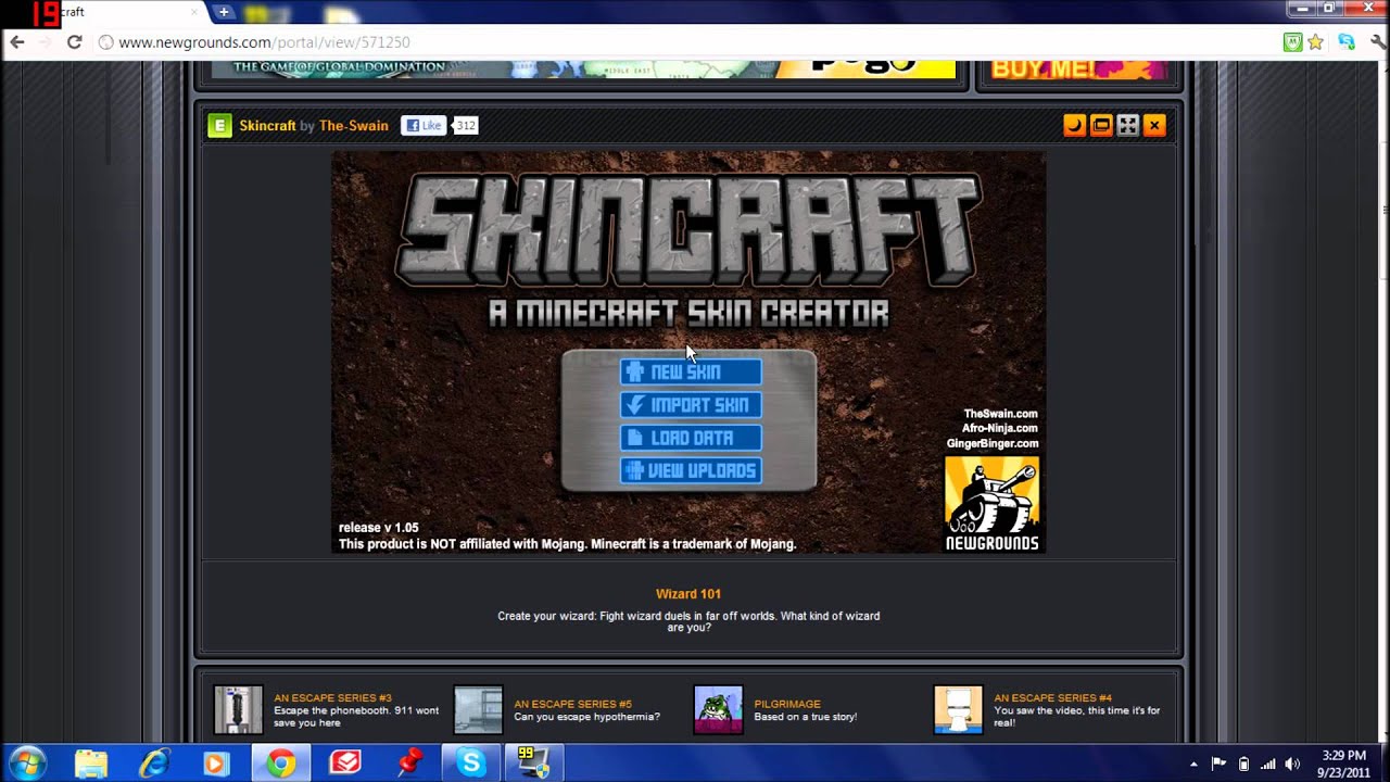 How to make a skin in Minecraft with Skincraft - YouTube